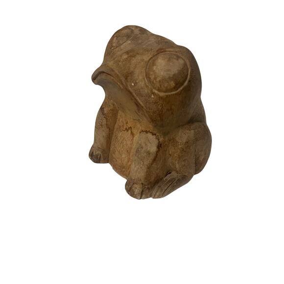 Nobrand | Bags | Vintage 6 X 5 X 5 Inch Wooden Carved Frog | Poshmark